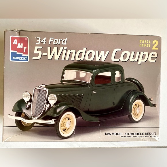 Amt | Accessories | Amt 34 Ford 5window Coupe 25 Model Kit Brand New No ...